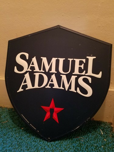 Samuel Adams shield tin sign | eBay