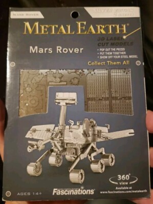 Fascinations Metal Earth NASA's MARS ROVER 3D Laser Cut Steel Model Kit ...