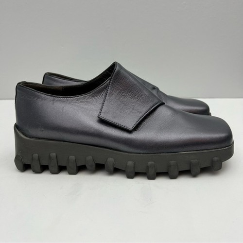 Armando Pollini Ilga Platform Leather Shoes Purple Metallic sz EU 37 US ...
