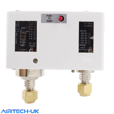 Dual Pressure Control Switch Refrigeration LP Auto HP Manual Reset | eBay