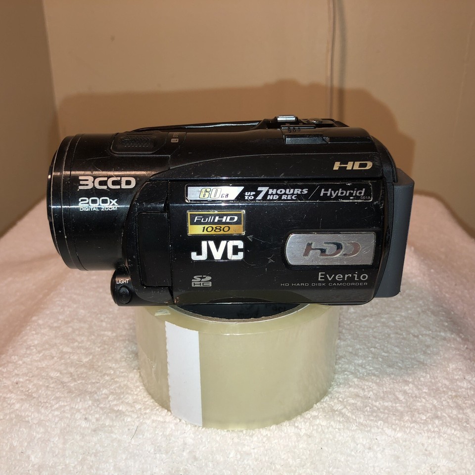 JVC GZ-HD3U [Works Good!] Everio 3CCD-HD Hard Disk Camcorder 60GB ...