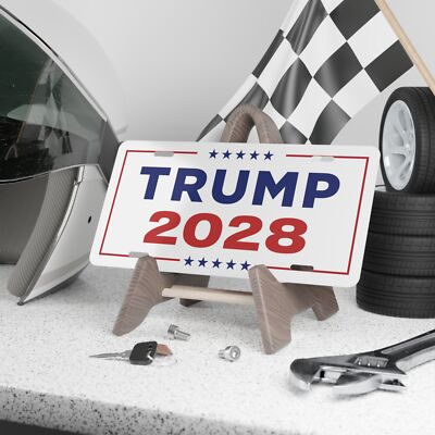 TRUMP 2028 License Plate MAGA 3rd Term Vanity Tag USA Election | eBay