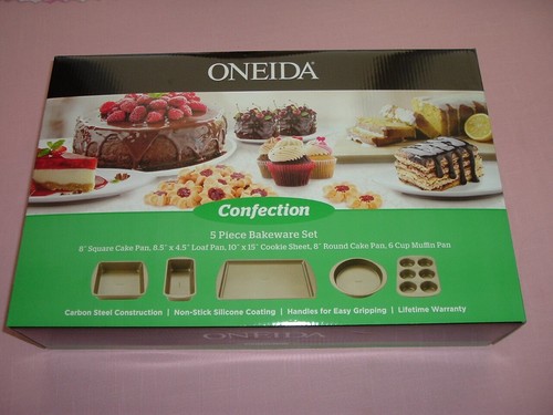 Oneida Confection 5 pc Bakeware Set New NIB Cookie Sheet Bake Local ...