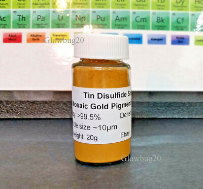 Tin Disulfide Powder SnS2, Mosaic Gold Pigment, Stannic Sulfide, Tin(IV ...