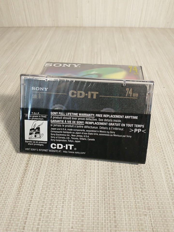 Sony CD-IT High Bias Type II Audio Cassette Tape 74 Minutes Lot of 4 ...