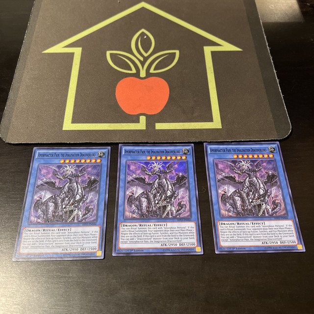 Yu-Gi-Oh! TCG Amorphactor Pain, the Imagination Dracoverlord Shining ...