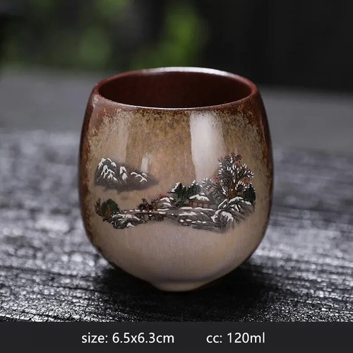Vintage Ceramic Tea Cups Hand-painted Porcelain Traditional Custom ...