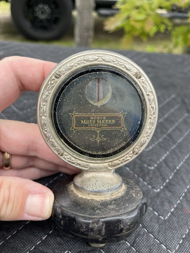 Vintage BOYCE MOTO-METER Automobile Radiator Cap Gauge Universal Model ...