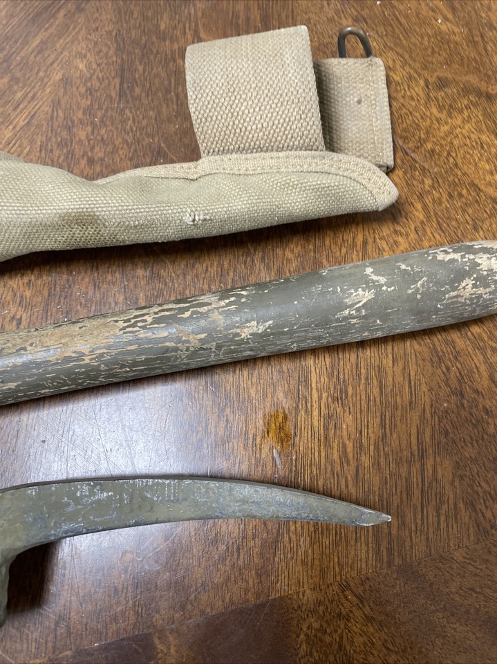 WWI U.S. Army PICK-MATTOCK M-1910 Entrenching Tool Complete with 1917 ...