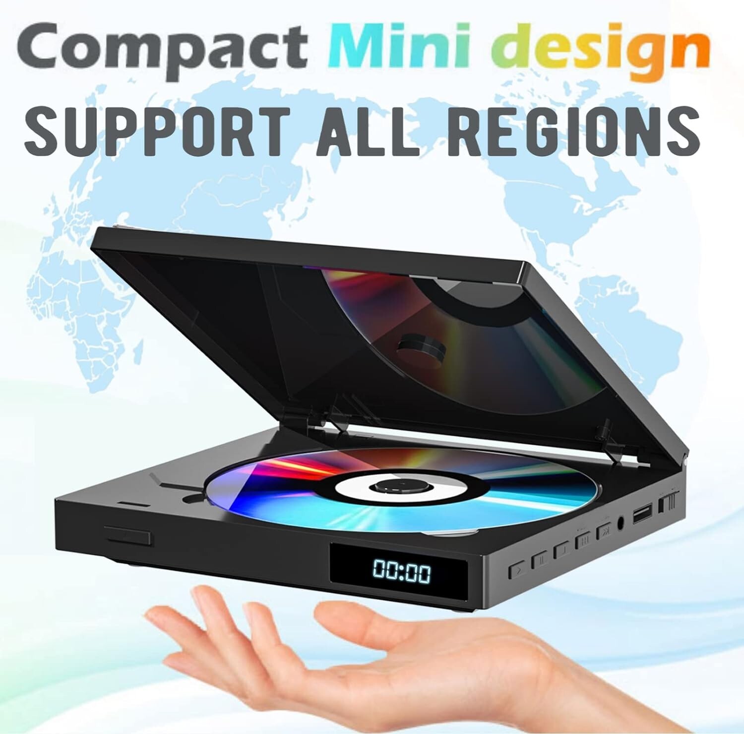 Mini Small DVD Player for TV, HDMI Video Player with Speaker, All ...