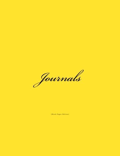 JOURNALS BLANK PAGES: CLASSIC (BLANK PAGES) BRIGHT YELLOW By Matthew ...