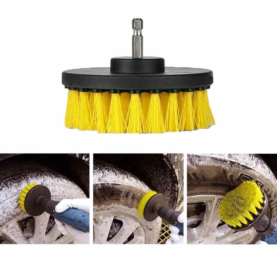 Power tool cleaning brush Scrubbing Cleaning Tool Car Wheel Rim Tyre ...