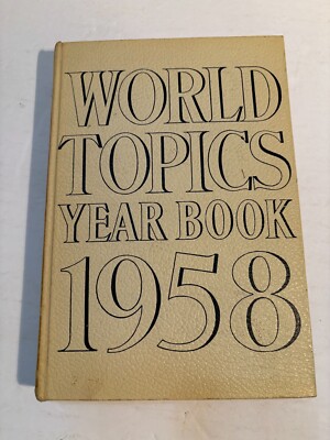 World Topics Yearbook 1958 | eBay