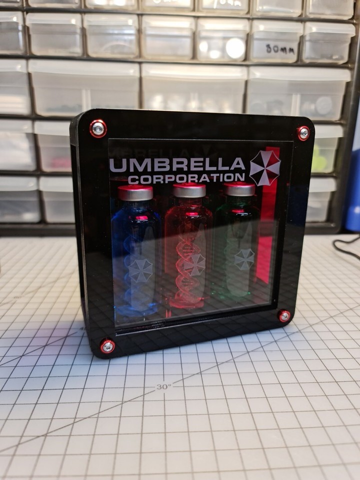 Resident Evil Umbrella Corporation Lighted 3 Vial Display Set | eBay