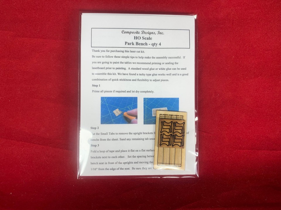HO Laser Cut Park Bench Kit | eBay