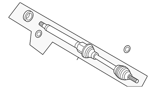 Genuine Ford 2018-2019 Ford Fiesta - Axle Assembly D3BZ-3B436-E | eBay
