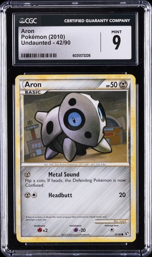 2010 UNDAUNTED POKEMON 42/90 #42 ARON CGC 9 | eBay Australia