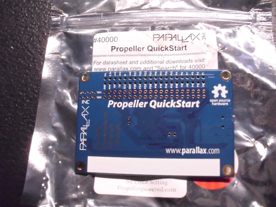 Parallax propeller P8X32A Quickstart multi-core microcontroller | eBay