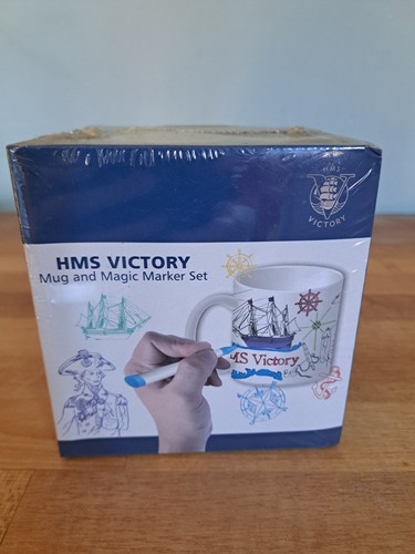 HMS VICTORY MUG AND MAGIC MARKER SET - NEW AND BOXED - GIFT -KIDS ...