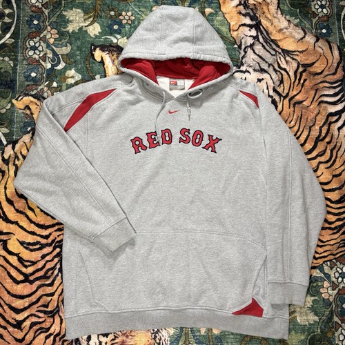 Nike Boston Red Sox Center Swoosh Pullover Hoodie MLB Baseball Mens XXL ...