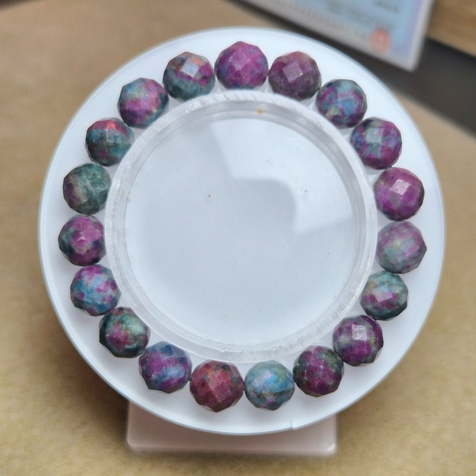Ruby Kyanite Faceted Bracelet 9mm #6459 (High Grade) | eBay UK