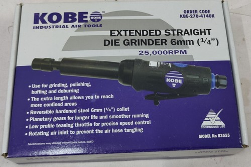 KOBE KBE2704140K B3555 1/4" (6mm) EXT. STRAIGHT DIE GRINDER - KBE-270 ...