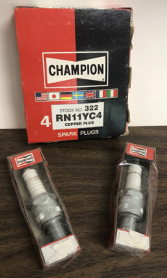 RN11YC4 #322 CHAMPION RESISTOR COPPER PLUS SPARK PLUGS 8pcs | eBay
