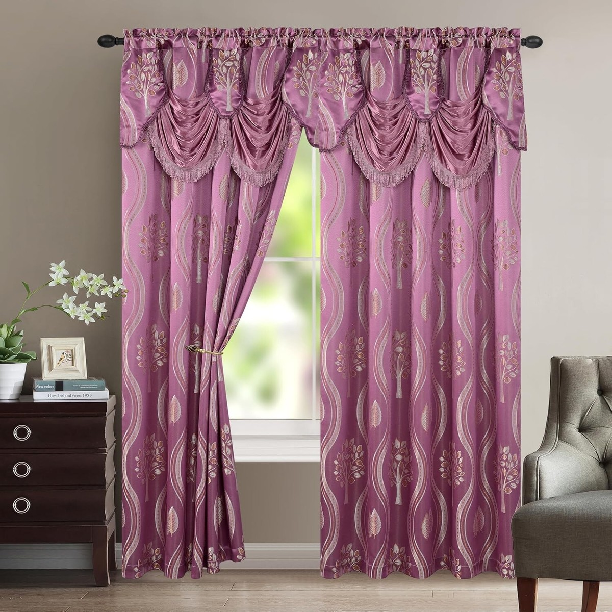 Cortinas Moradas Baratas 2