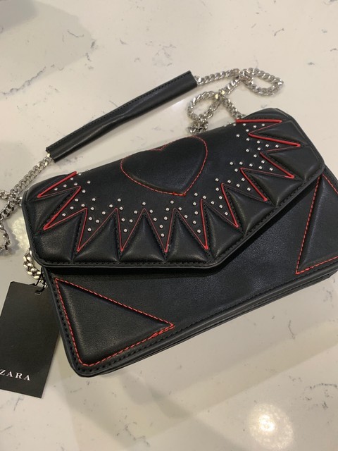Zara Crossbody Bag With Chain Strap | semashow.com