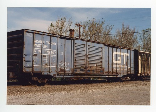 Grand Trunk Western Boxcar #375597 ORIGINAL 4 x 6 Color Photo Prints | eBay