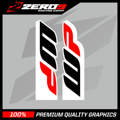 WP UPPER FORK DECALS MOTOCROSS GRAPHICS MX GRAPHICS LOGO ONLY 16 | eBay UK