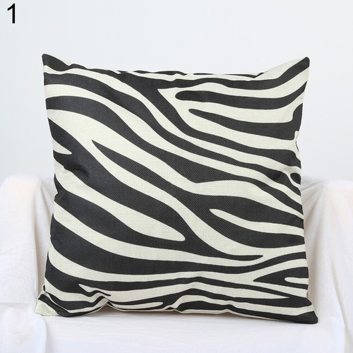 Throw Pillow Case Sofa Waist Cushion Cover Zebra Print Pillowcase Home ...