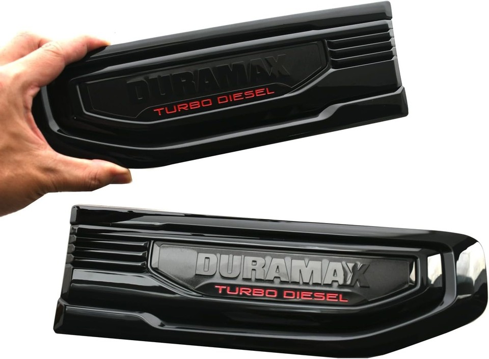 Pair Duramax Turbo Diesel Emblem Badge Logo for 19-26 Sierra 1500 ...