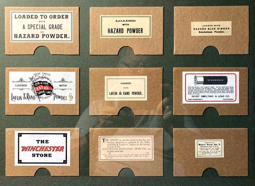 15 REPRODUCTION Shotgun Shell Box Advertising side Labels Display | eBay