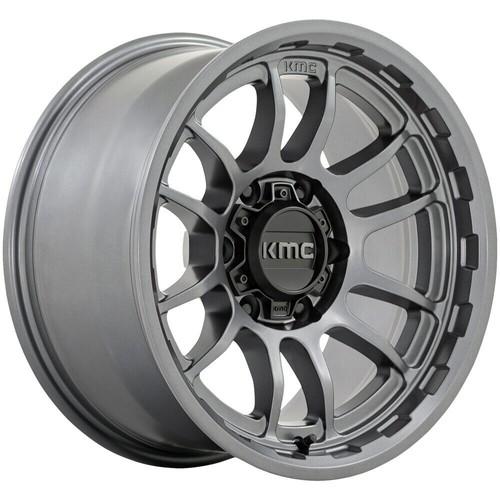 17x8.5 KMC KM727 Wrath 6x5.5/6x139.7 -10 Matte Anthracite Wheels Rims ...