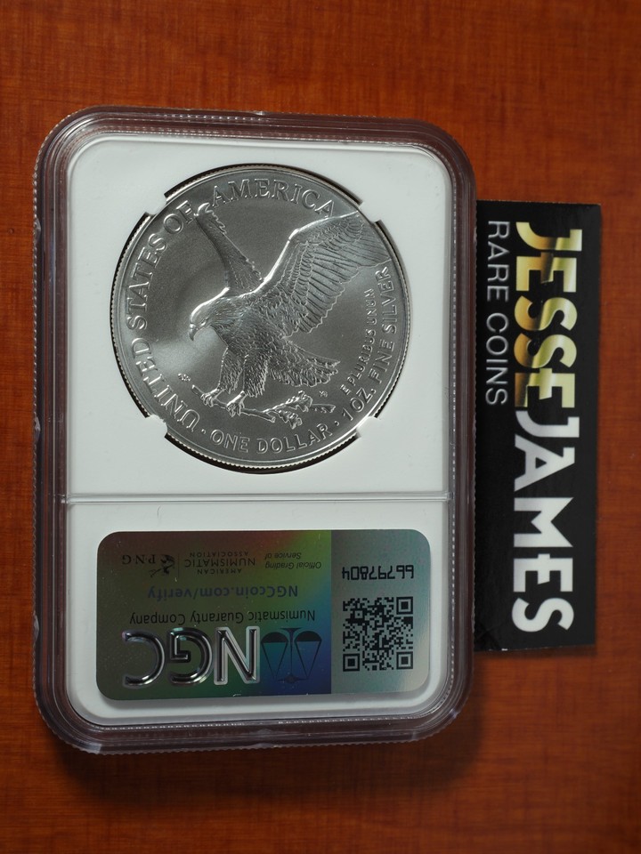 2025 SILVER EAGLE NGC MS70 MICHAEL GAUDIOSO SIGNED FIRST DAY OF ISSUE ...