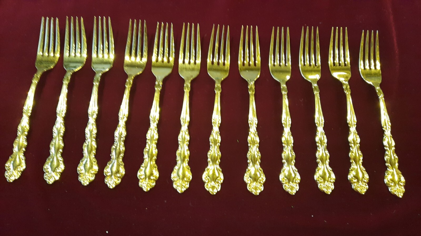 Oneida Community GOLD BEETHOVEN Golden Electroplate Silverware Flatware ...