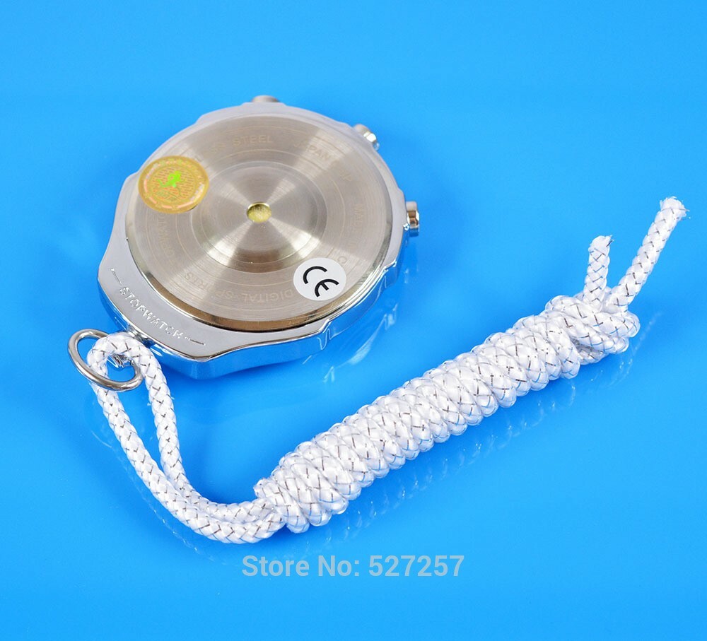 Vintage Digital Stopwatch Metal Sports Chronograph Countdown Stop Watch ...