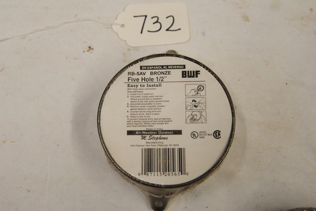 #5361-2 Bronze Wp Round Outlet Box Teddico/BWF Misc. Electrical RB-5AV ...