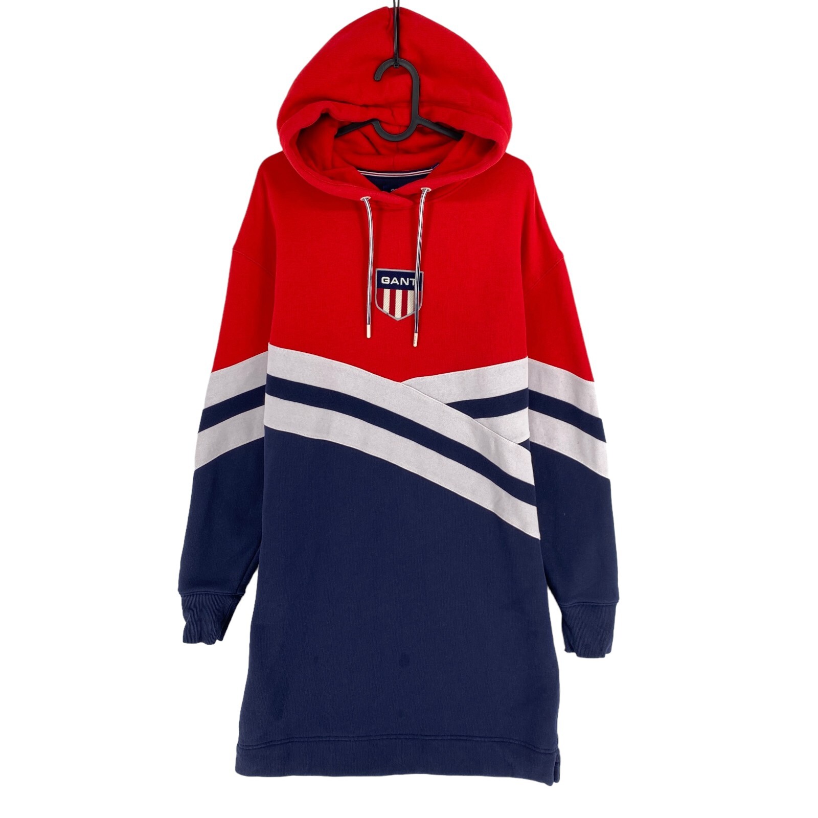GANT Navy Blue Retro Shield Jumper Hoodie Dress EUR S | eBay
