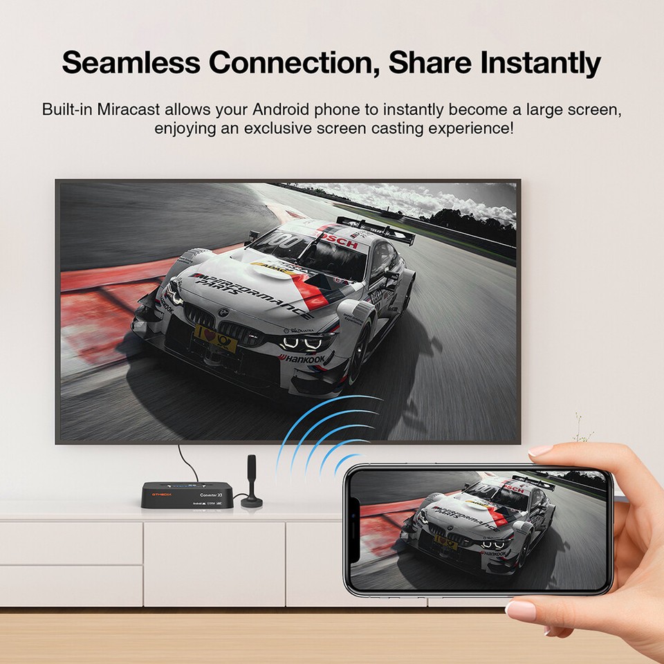 ATSC 3.0 DRM over-the-air OTA Tuner 4K HDTV Box WIFI USB DVR Media ...