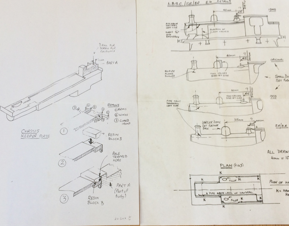 4mm boxed Dean Sidings LBSC Railway E4 0-6-2T resin loco body kit ...