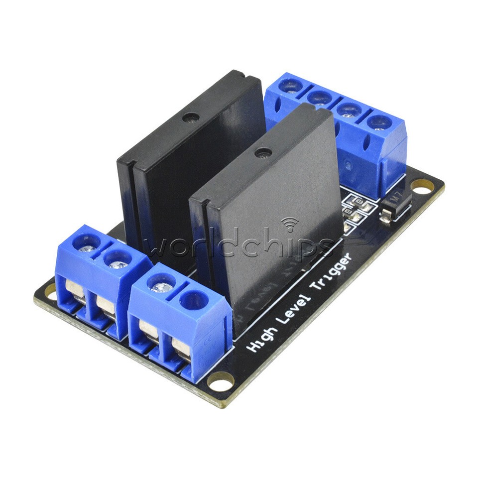 5V DC 2 Channel Solid-State Relay Board module High Level fuse for arduino | eBay