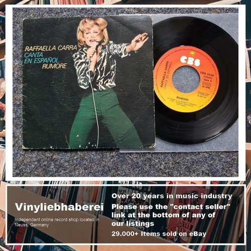 7" Single Vinyl Raffaella Carra - Rumore Spain SUNG IN SPANISH | eBay