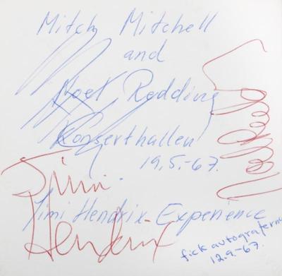JIMI HENDRIX SIGNED SET OF SIGNATURES + ROGER EPPERSON COA! HENDRIX ...