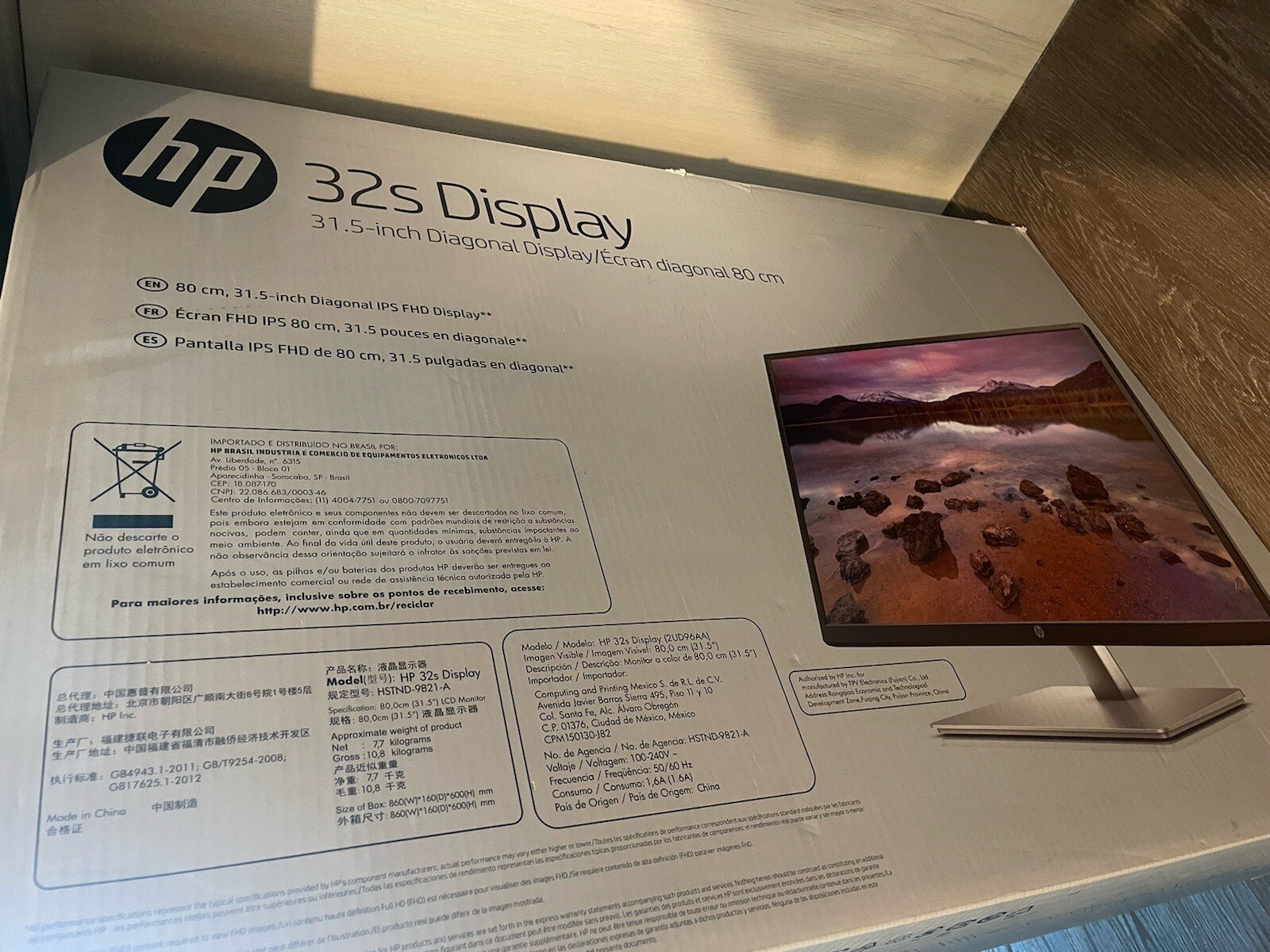 HP 32s 31.5 Inch LCD Monitor with Stand for sale online | eBay