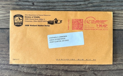 WTDstamps - 2008 OHIO - State Duck Stamp - MNH **NEW In Unopened ...