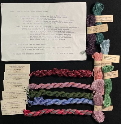 11x Needlepoint/Embroidery AURORA Pearl silk/THREAD GATHERER various ...