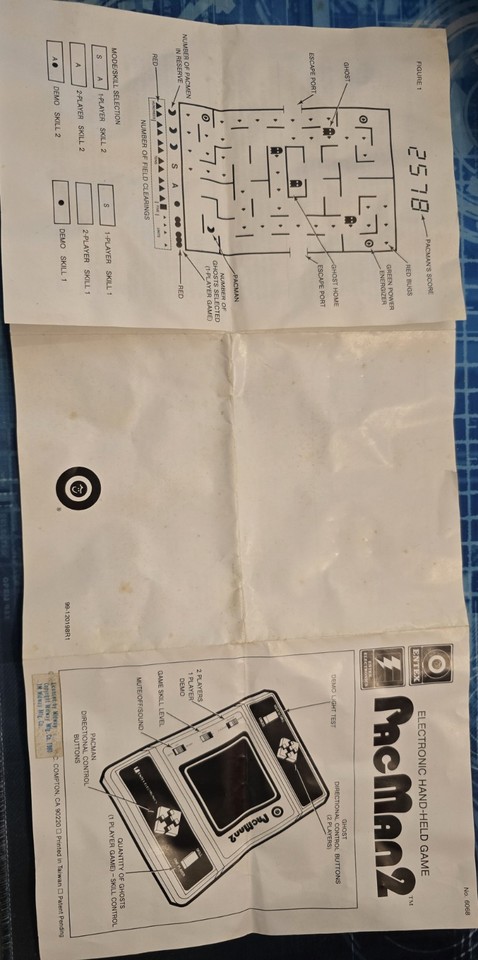 Entex PacMan 2 Vintage Electronic Game - CIB | eBay