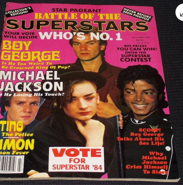 1984 AUTUMN STAR PAGEANT BATTLE OF THE SUPERSTARS MAGAZINE - STING - E ...